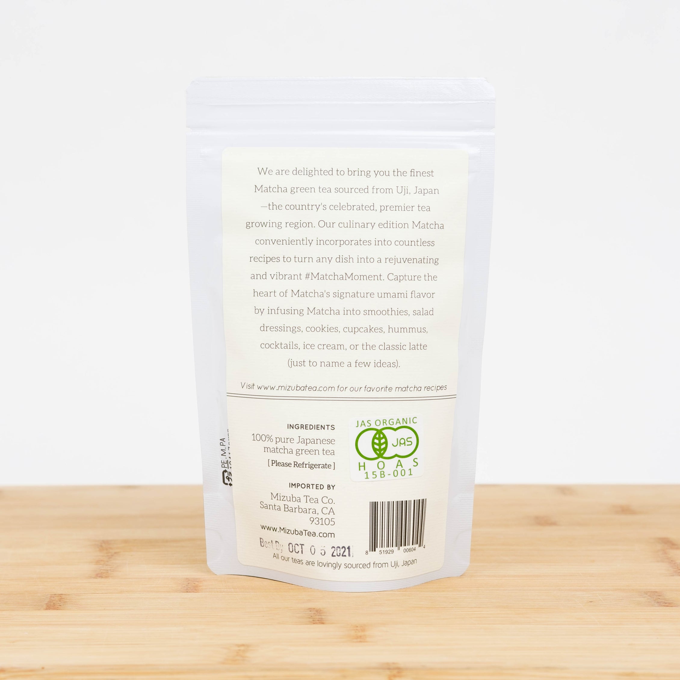 Organic Culinary Matcha Green Tea | Mizuba Tea Co.