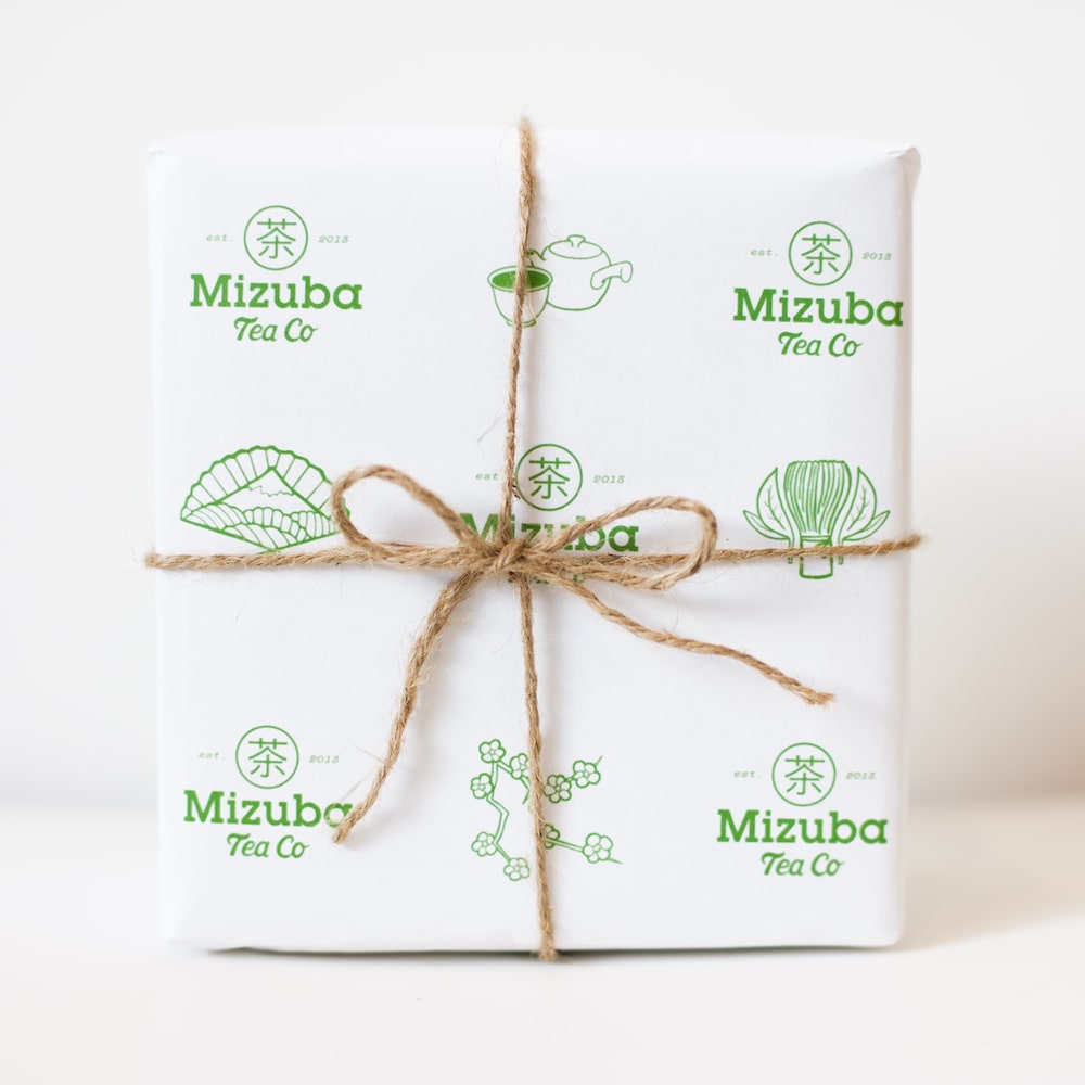Send Matcha Green Tea Love! Custom Mizuba Tea Co. Gift Wrap.